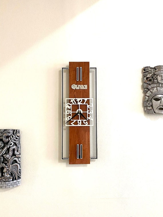 LED Multicolor Modern Rectangular Wall Clock - Etsy