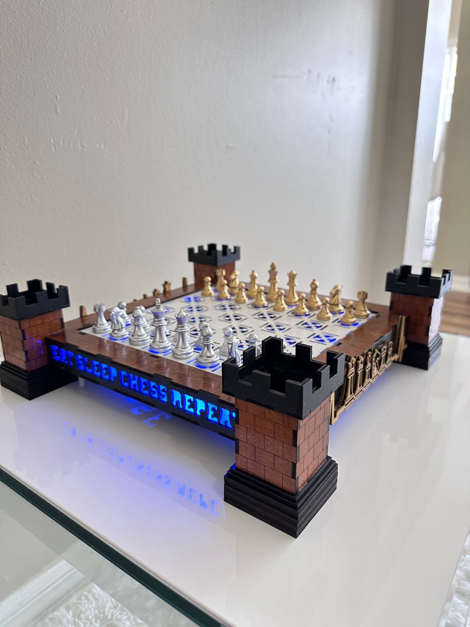 Chess Game LED Handmade - Etsy