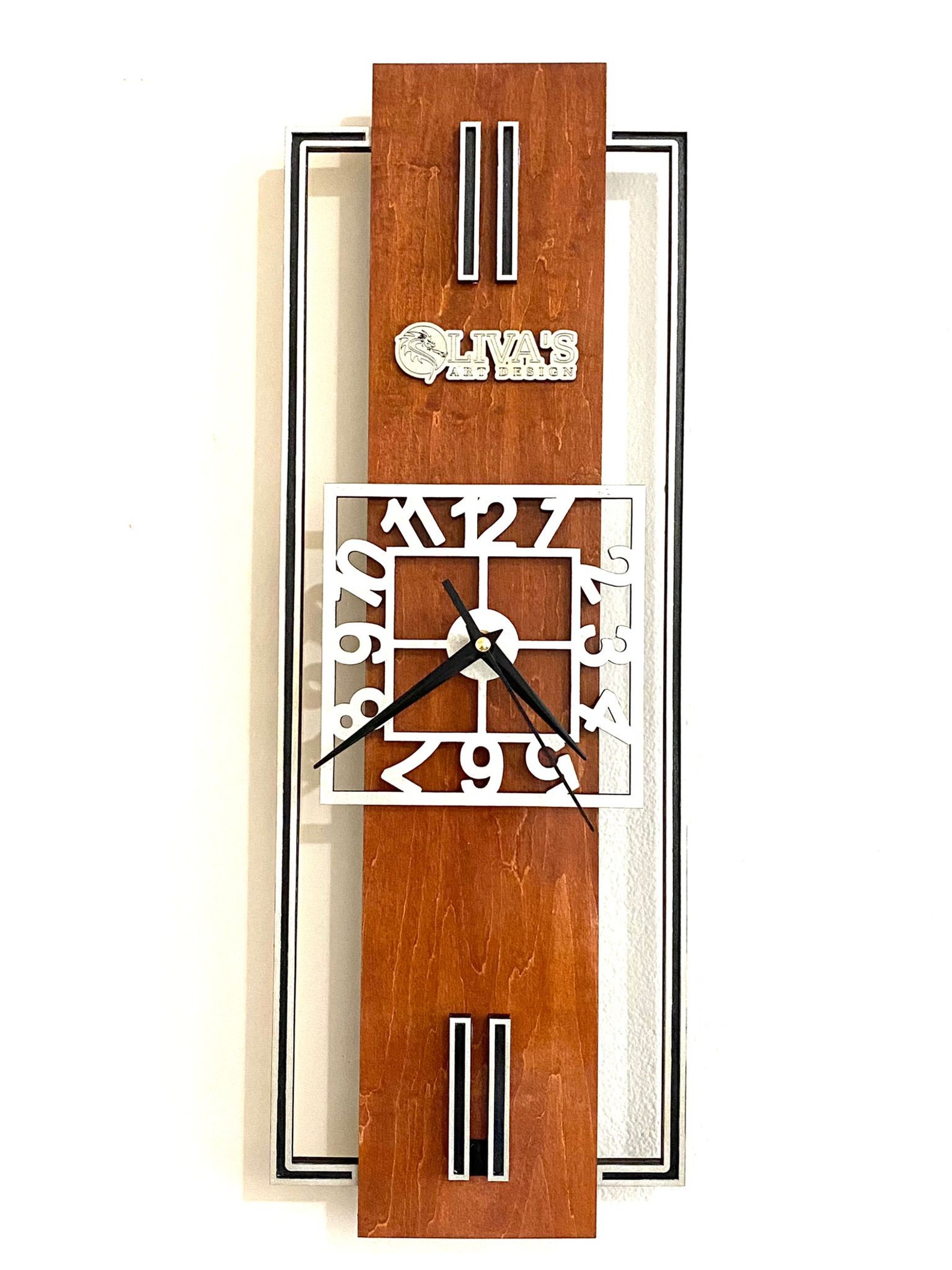 LED Multicolor Modern Rectangular Wall Clock - Etsy