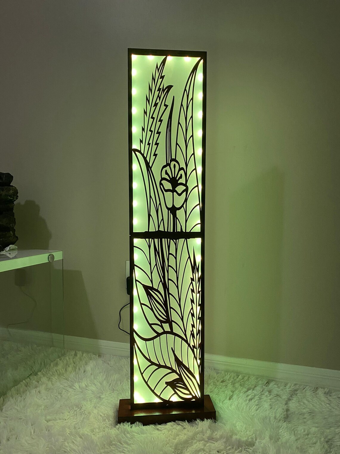 Plant LED Multicolor Floor Lamp - Etsy