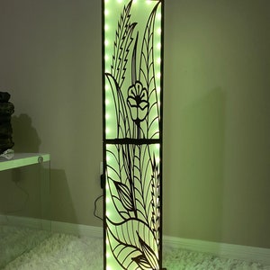 Plant LED Multicolor Floor Lamp - Etsy