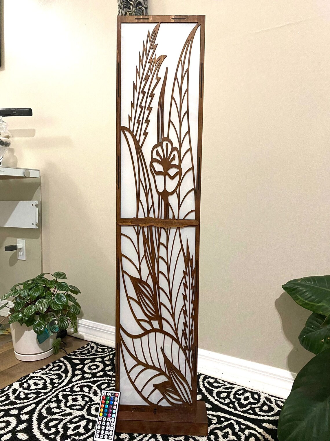 Plant LED Multicolor Floor Lamp - Etsy