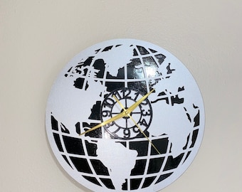 World Cardinal Points Wall Clock - Etsy