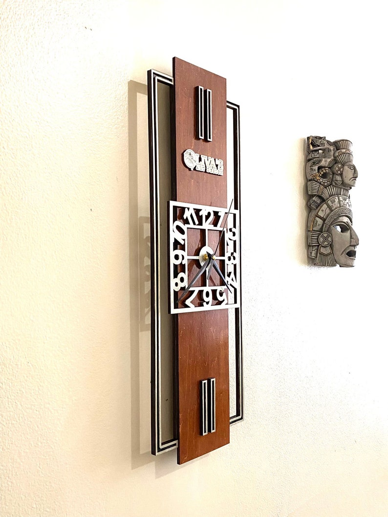 LED Multicolor Modern Rectangular Wall Clock - Etsy