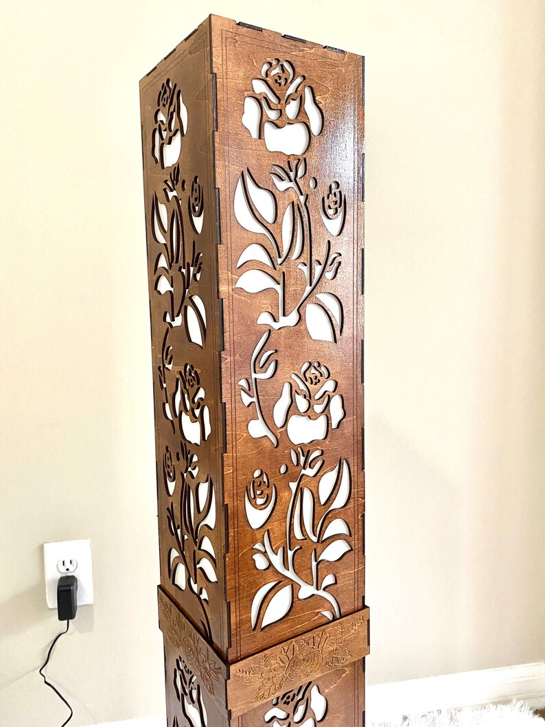 Flower Tower LED Multicolor Floor Lamp - Etsy