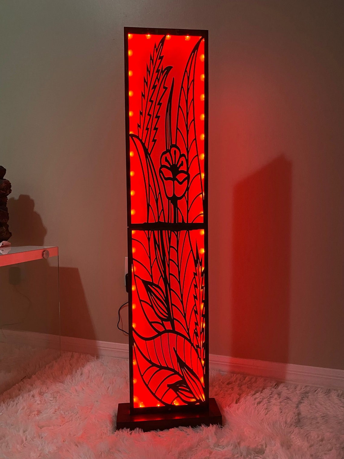 Plant LED Multicolor Floor Lamp - Etsy