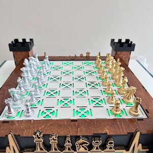 Chess Game LED Handmade - Etsy