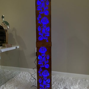 Flower Tower LED Multicolor Floor Lamp - Etsy