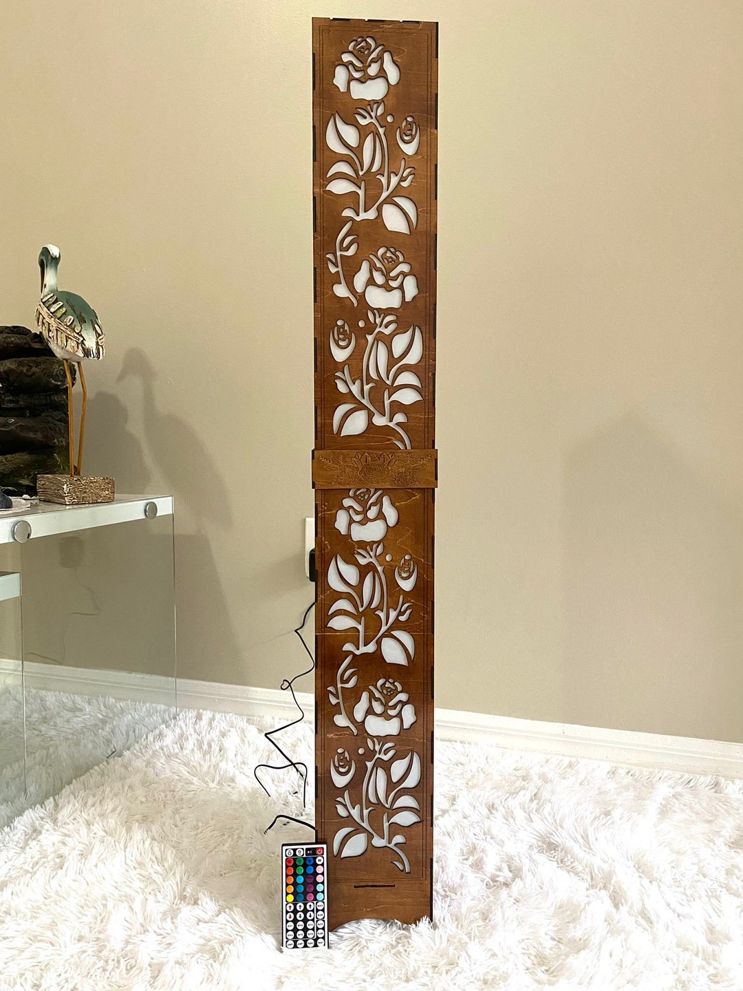 Flower Tower LED Multicolor Floor Lamp - Etsy