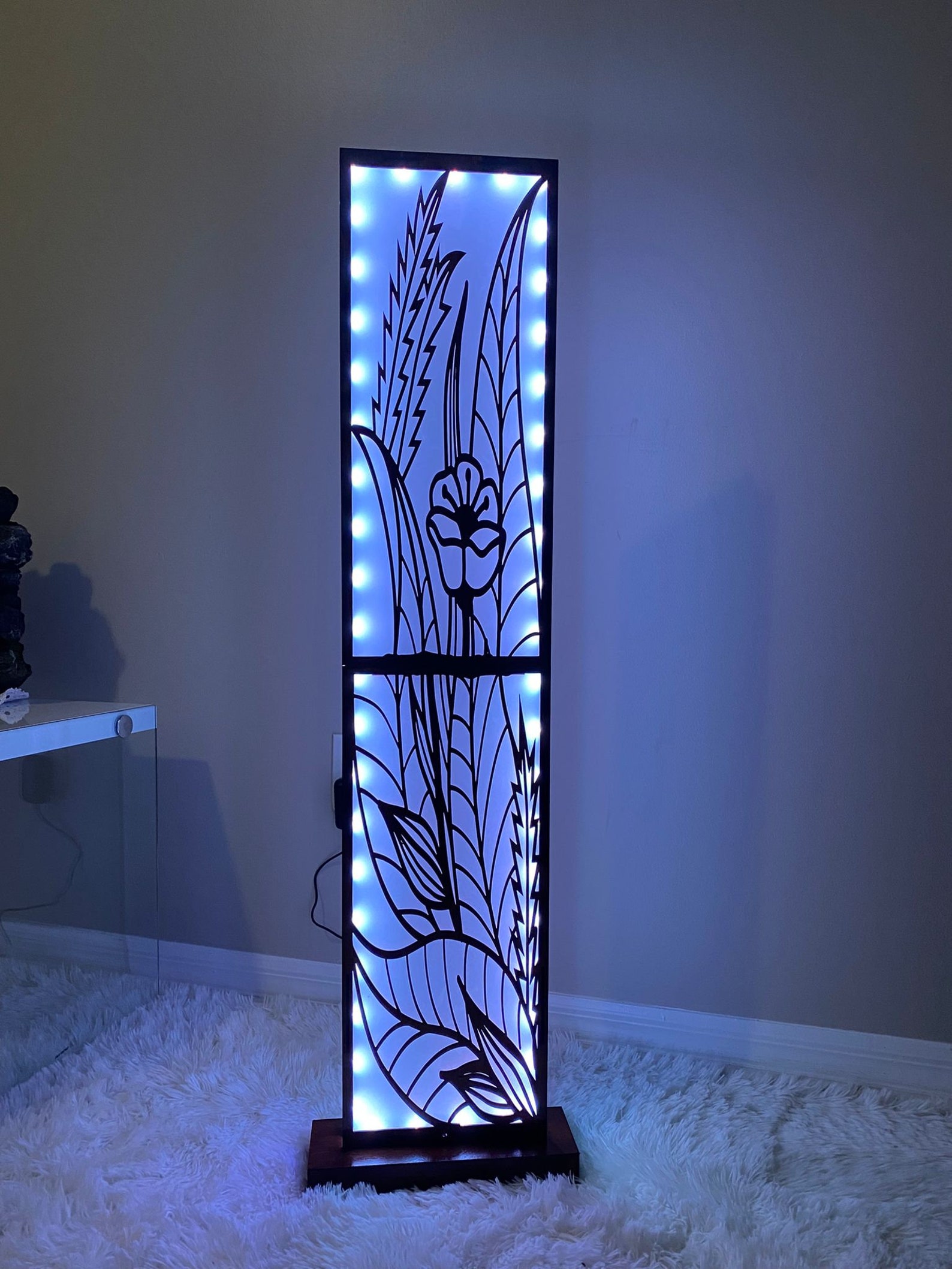 Plant LED Multicolor Floor Lamp - Etsy