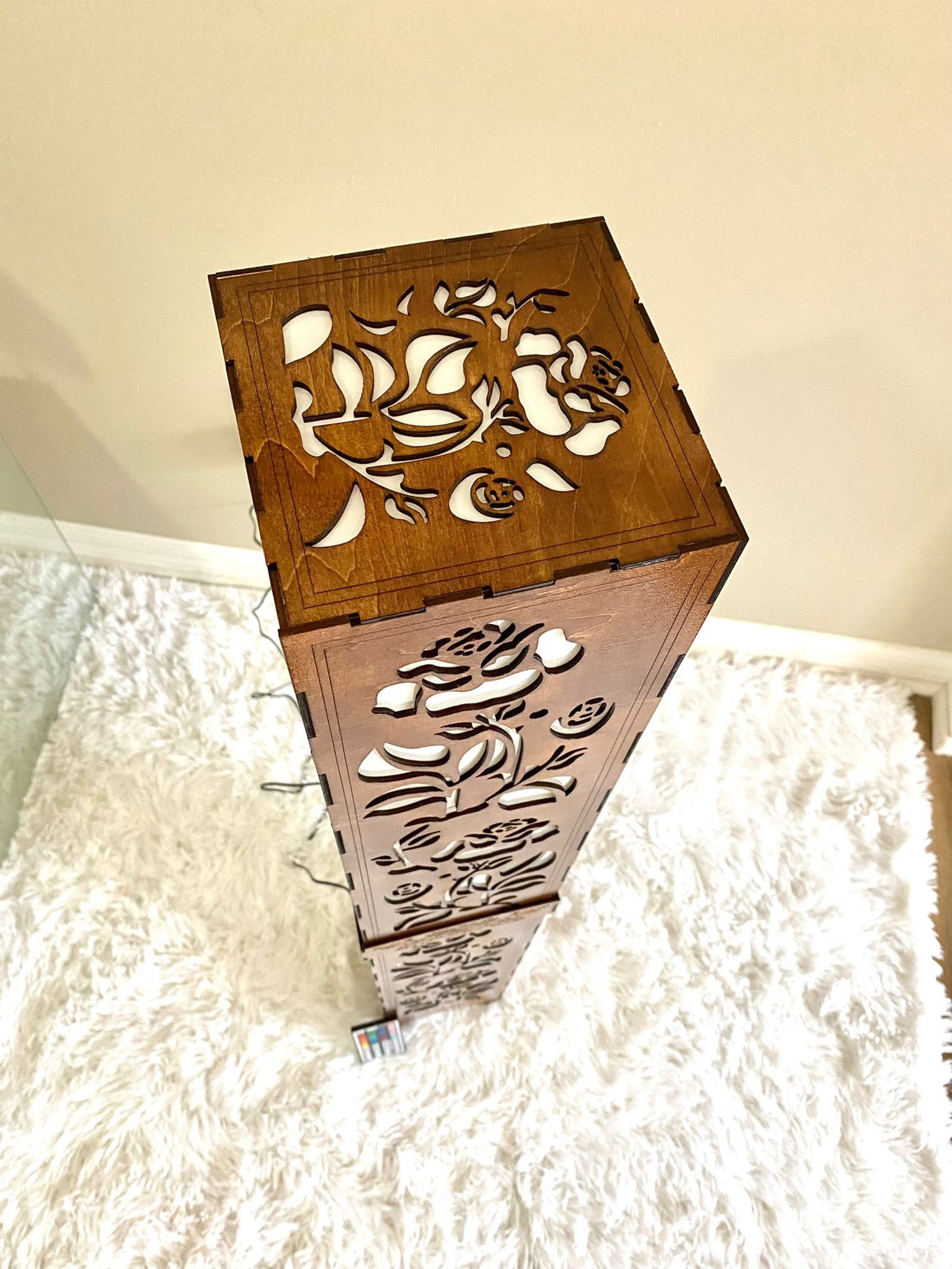 Flower Tower LED Multicolor Floor Lamp - Etsy