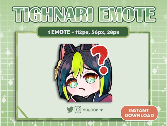 Tighnari Genshin Impact Emote Think / Twitch Emote / Discord - Etsy