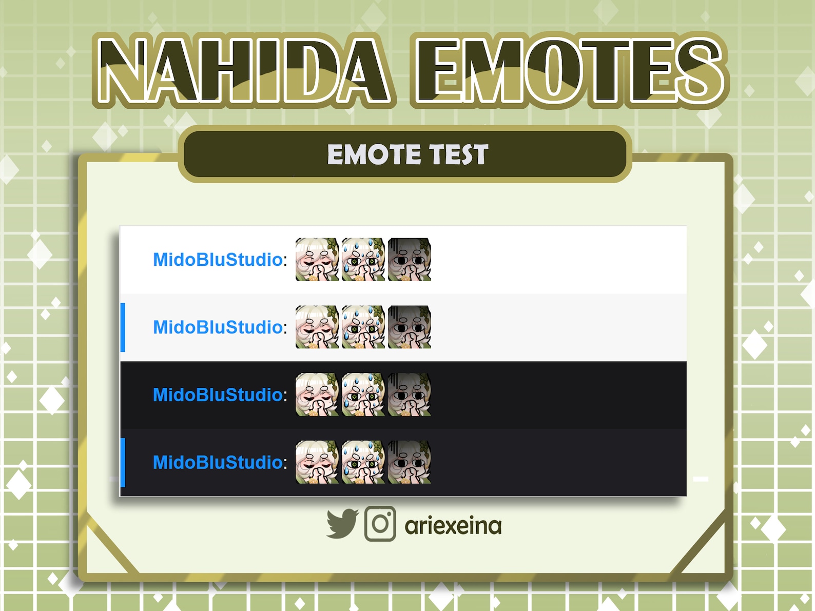 Kusanali Genshin Impact Emote Pray Pack | Twitch Emote | Discord Emote ...
