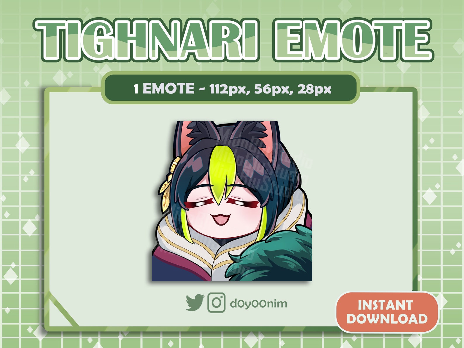 Tighnari Genshin Impact Emote Chill / Twitch Emote / Discord Emote ...