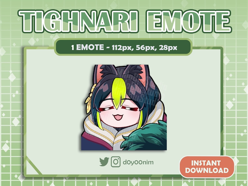 Tighnari Genshin Impact Emote Chill / Twitch Emote / Discord Emote ...