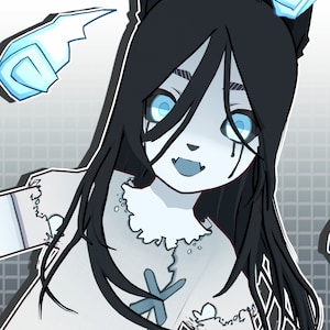 Ghost Cat Girl | Premade 3D Vroid VRM Model | Streamer and Vtuber ...