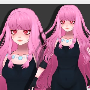 Long Wavy #1 | Vroid Hair Preset | Custom Item Vroid Studio | Ready-to ...