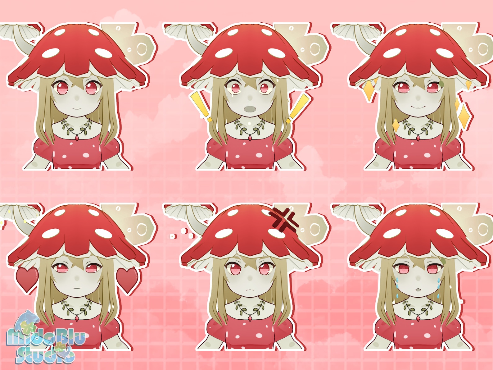 Red Chibi Mushroom | Premade 3D Vroid VRM Model | Streamer and Vtuber ...