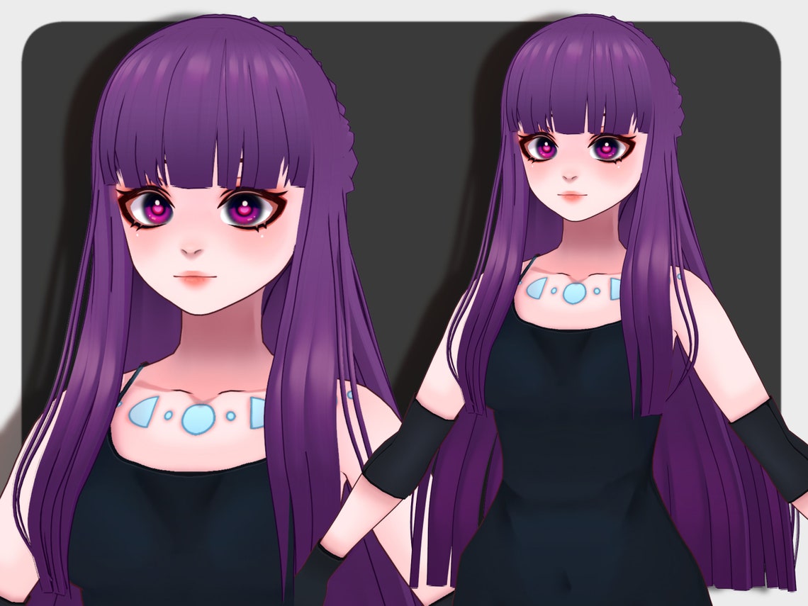 Fern Hairstyle | Vroid Hair Preset | Custom Item Vroid Studio | Ready ...