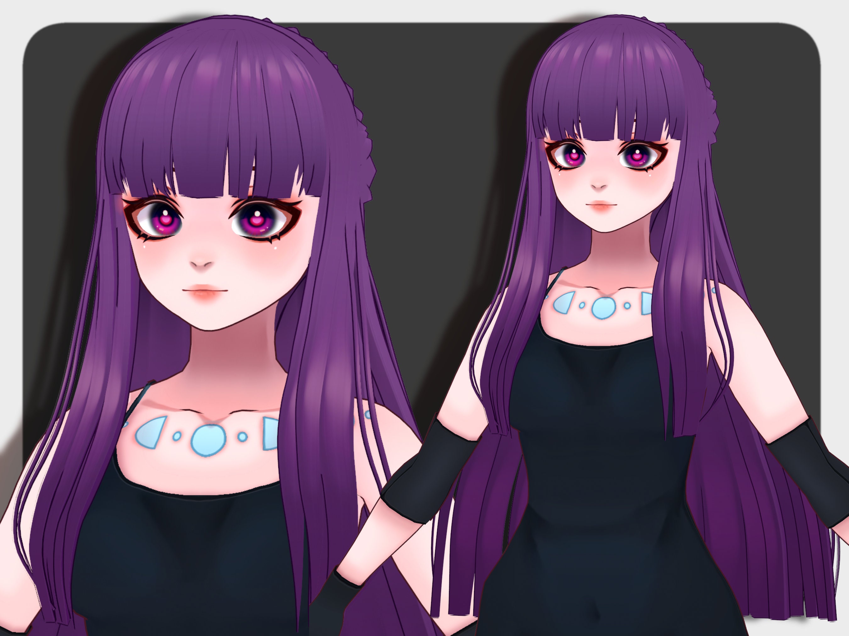 Fern Hairstyle | Vroid Hair Preset | Custom Item Vroid Studio | Ready ...