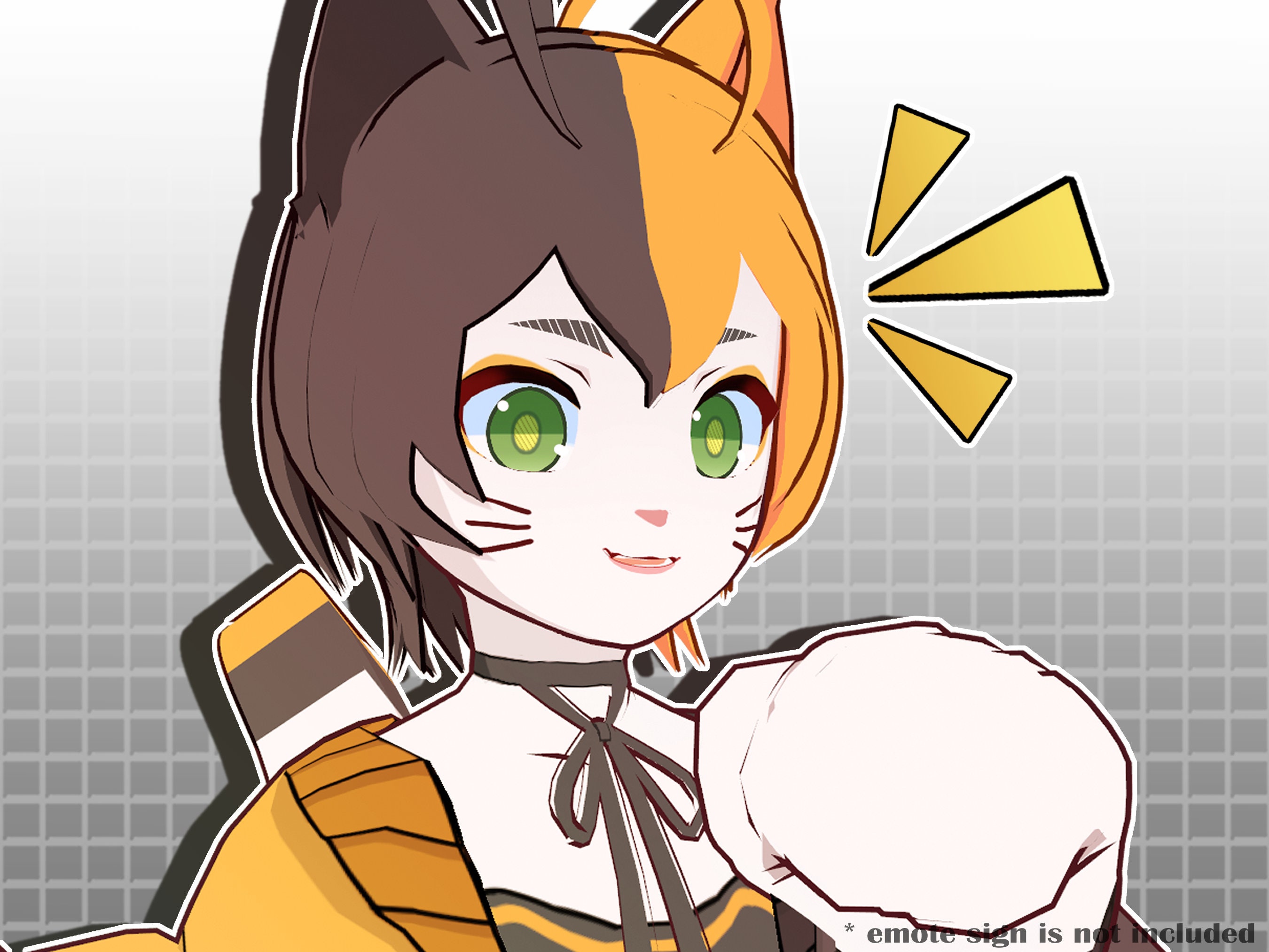 Calico Cat Girl | Premade 3D Vroid VRM Model | Streamer and Vtuber ...