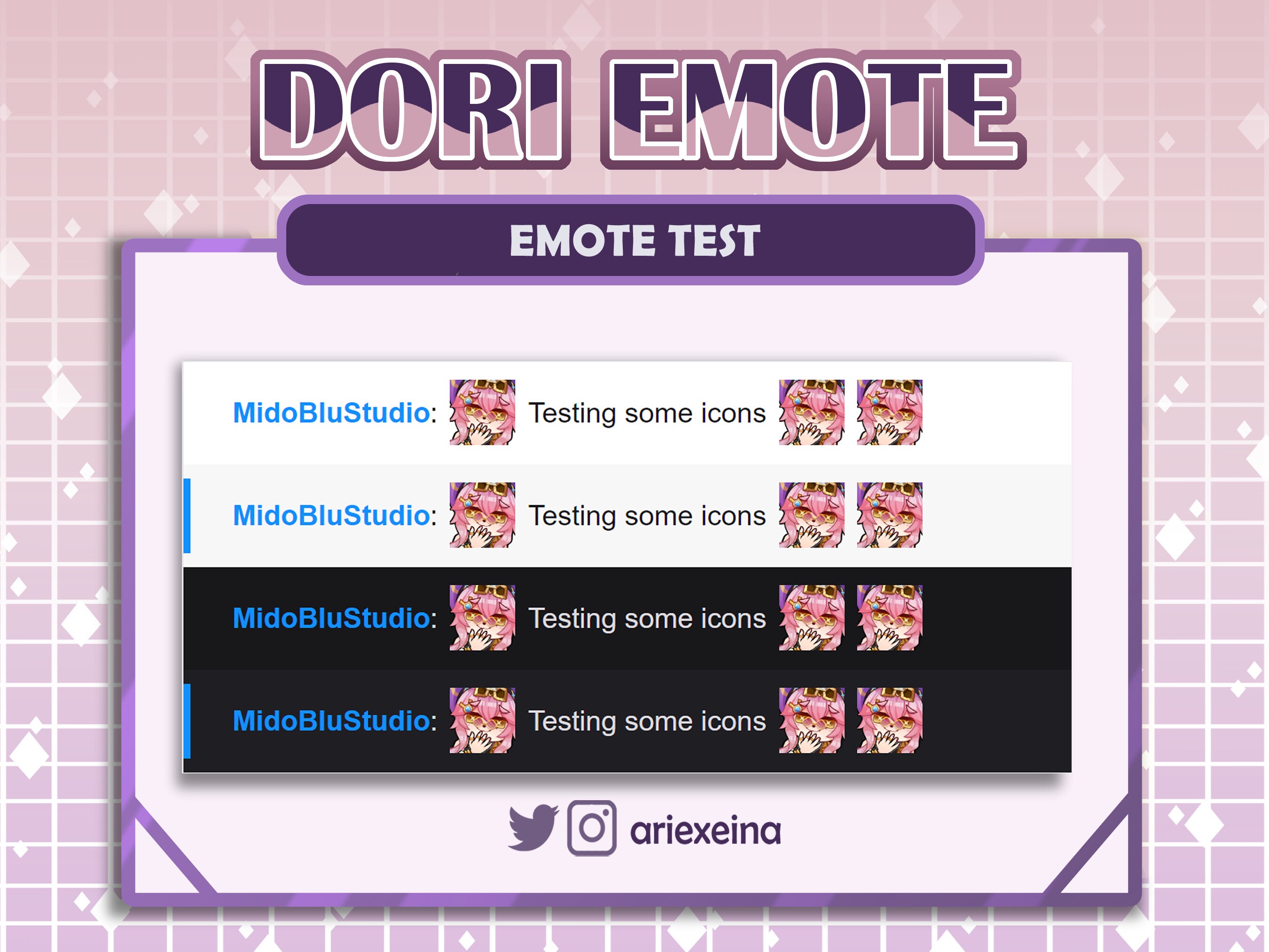 Dori Genshin Impact Emote Smug | Twitch Emote | Discord Emote | Cute ...