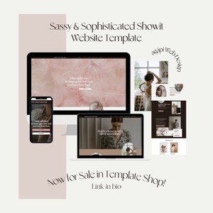 Showit Website Template, Website Template Great for Any Online Service ...