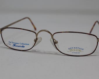 Vintage NOS Advantage Eyewear Mod Breeze Metal Eyeglasses Frames - Etsy