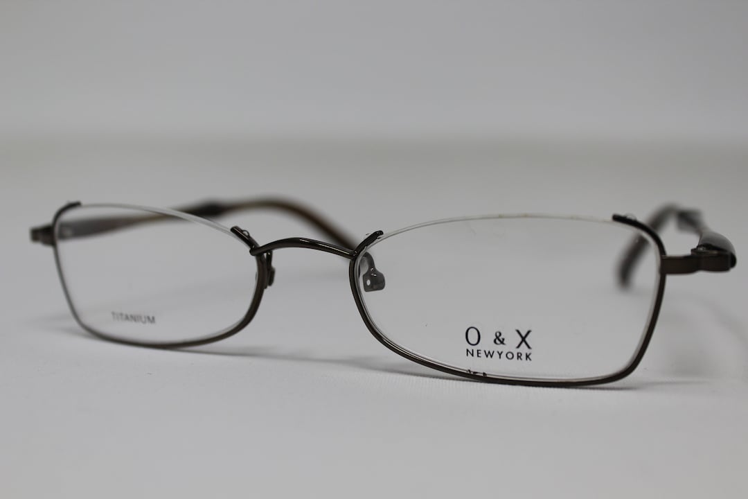 Vintage NOS O & X New York Eyewear Mod OT - 112 Titanium Eyeglasses ...