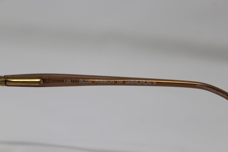 Vintage NOS Blue Ribbon by Marchon Mod BR 14 Brown Plastic Eyeglasses ...