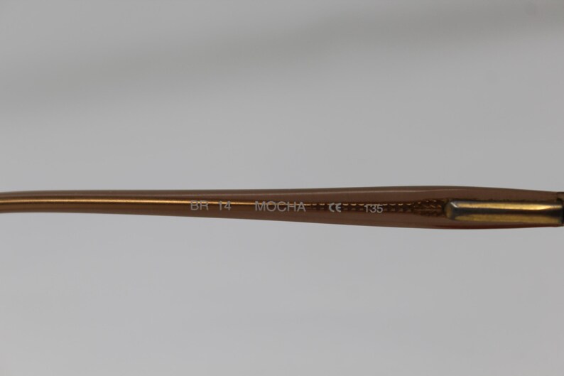 Vintage NOS Blue Ribbon by Marchon Mod BR 14 Brown Plastic Eyeglasses ...