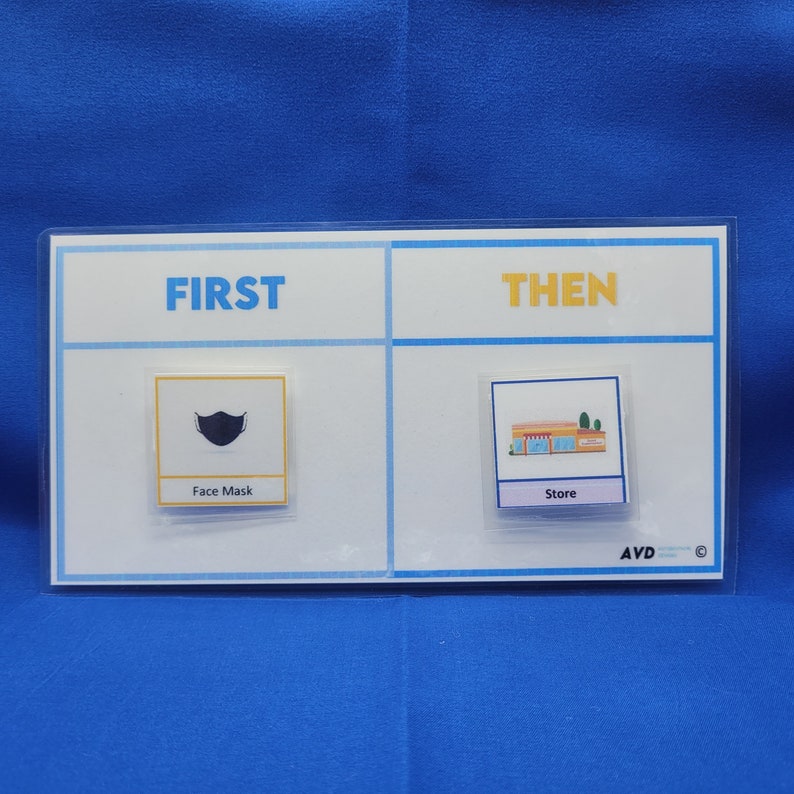 Autism First/then Board (DIGITAL DOWNLOAD) | Visual Contingency Board ...