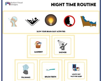 Autism Morning Routine: Task Analysis DIGITAL DOWNLOAD | Developmental ...