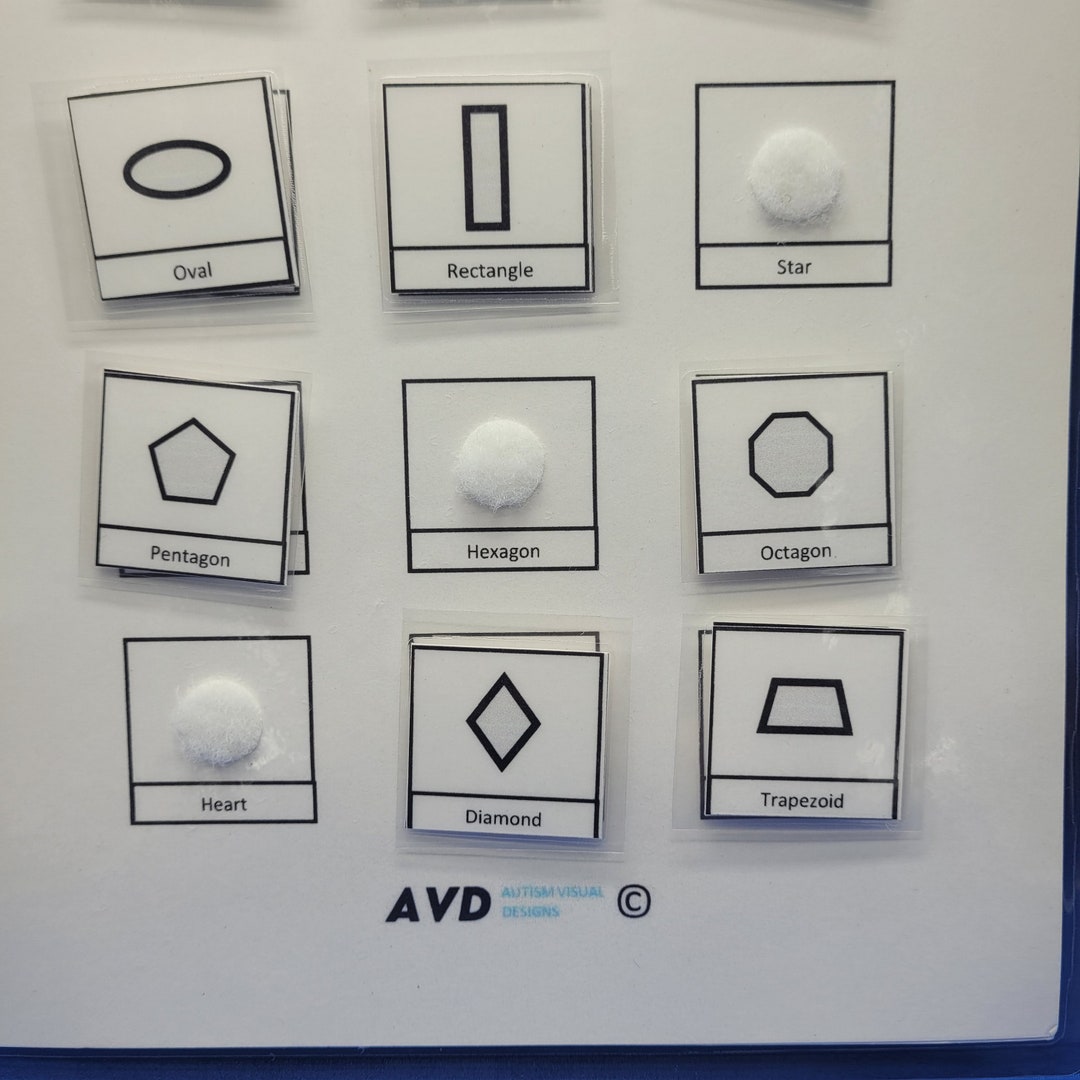 Autism PECS Pages (colors & Shapes) (DIGITAL DOWNLOAD) | Non-verbal ...