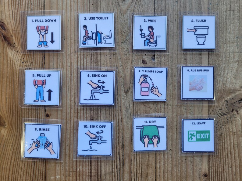 Autism Bathroom Routine Digital Download PEC Board Potty - Etsy Canada