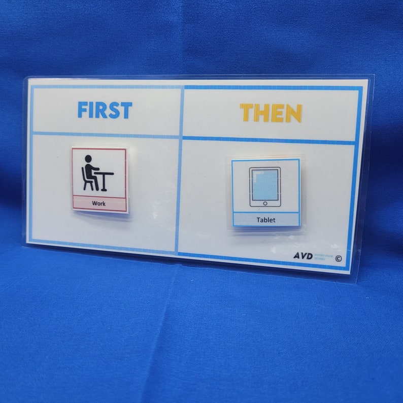 Autism First/then Board (DIGITAL DOWNLOAD) | Visual Contingency Board ...