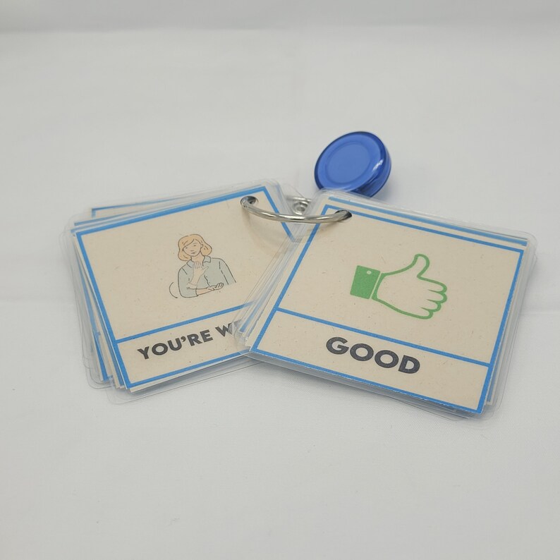 Autism Visual Picture Communication Keyring Cards (36 Images) | Digital ...