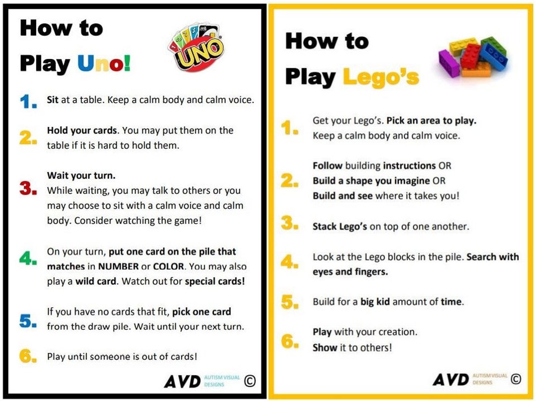Autism Play Cards (deck B) (DIGITAL DOWNLOAD)| Shaping Age Appropriate ...