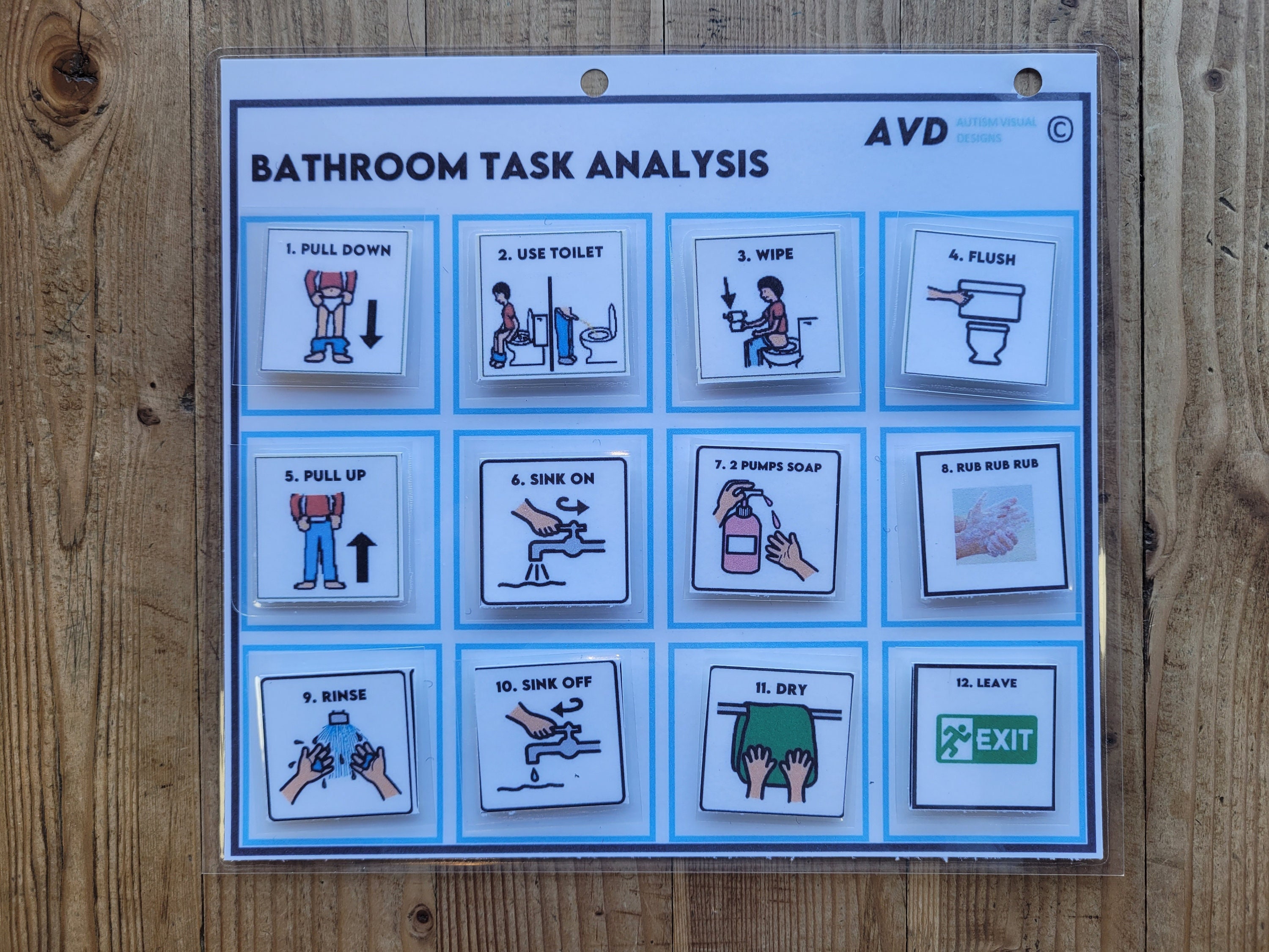 Autism Bathroom Routine Digital Download PEC Board Potty Routine ...