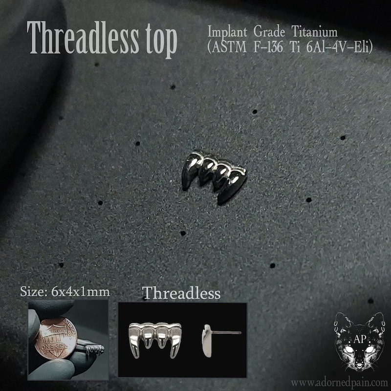 Vampire Fangs Piercing - Etsy