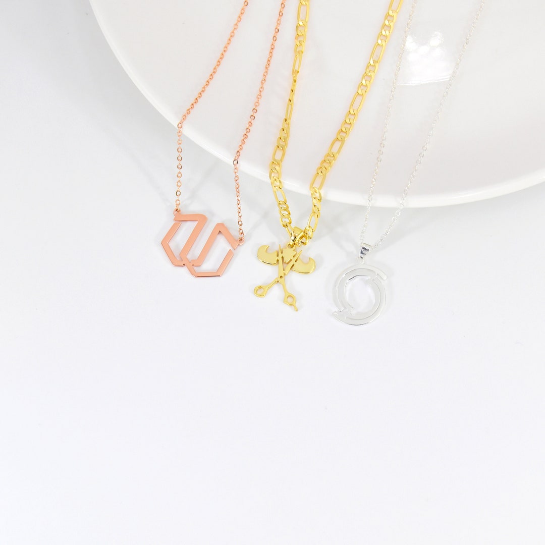 Custom Logo Necklace, Company Logo Necklace, Custom Logo Text Picture ...