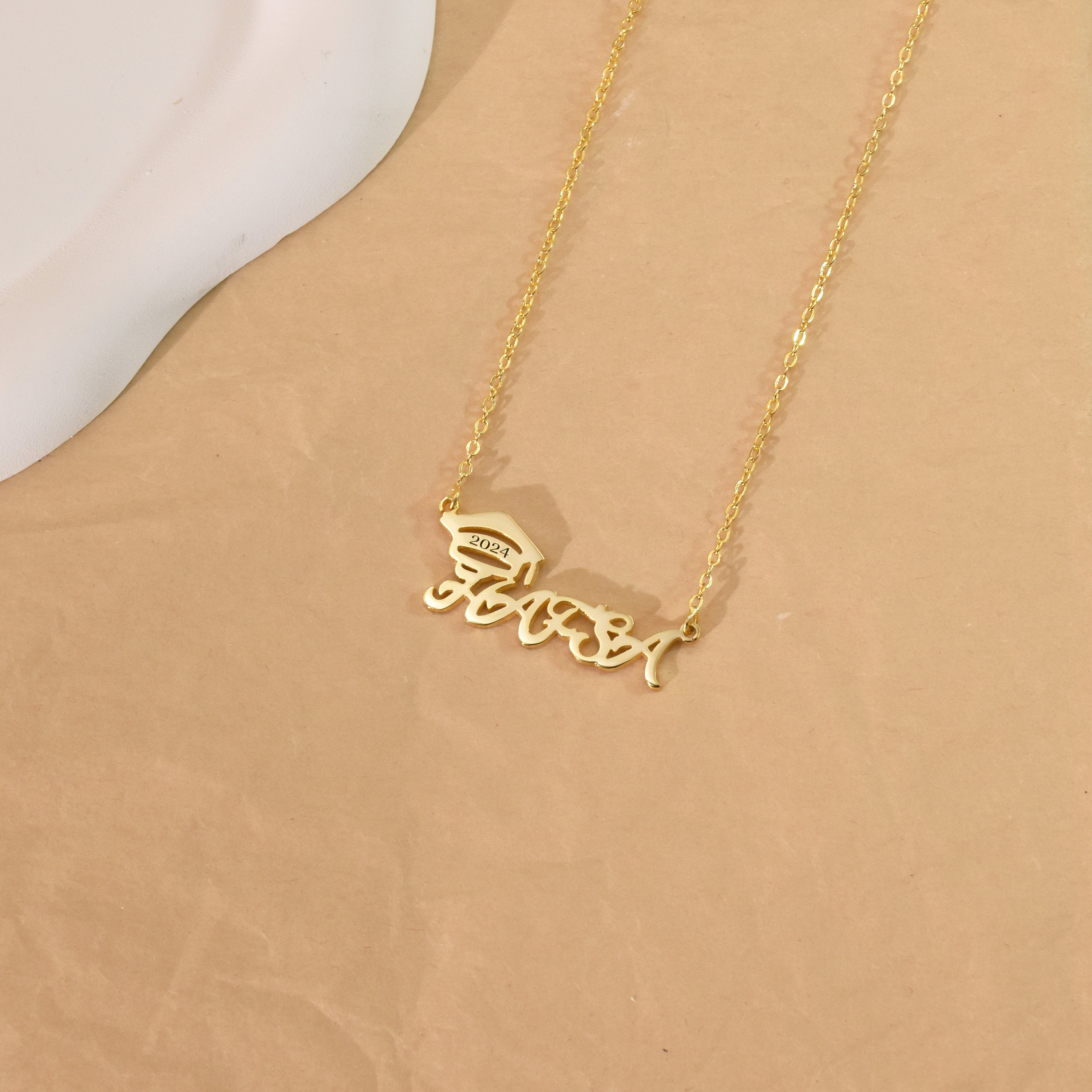 Graduation Necklace With Name,graduation Gifts for Her, Class of 2024 ...
