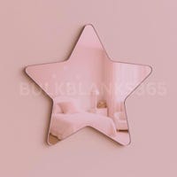 Snow White Small Star Mirror Wall Decor, Scandinavian Sun Wall Hanging ...