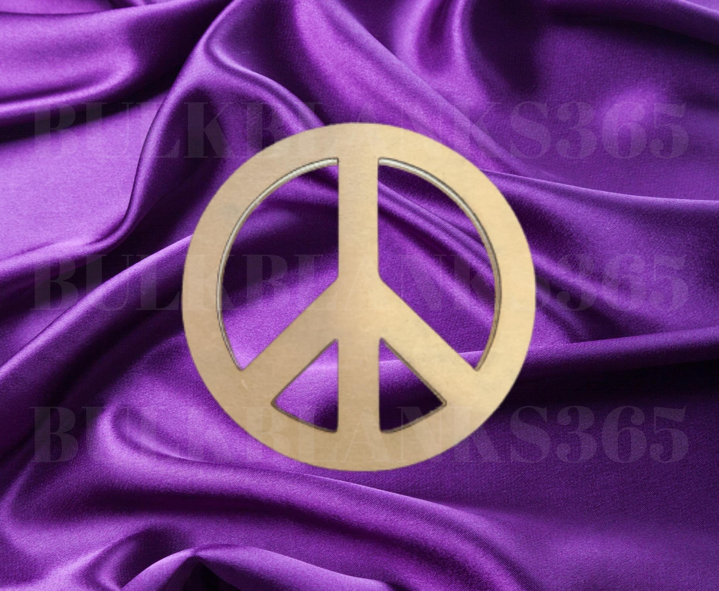 Peace Sign Shape, MULTIPLE SIZES, Peace Sign Cut Out, Laser Cut, CLEAR ...