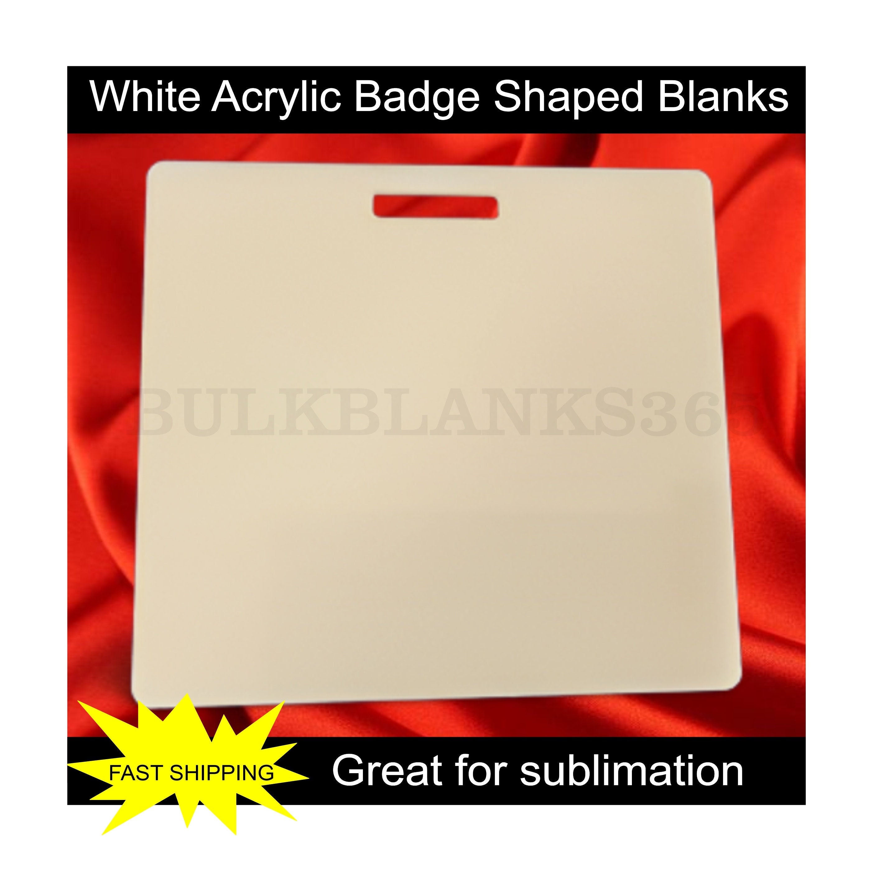 Badge Backer Badge Buddy White Acrylic Blank Nurse Badge - Etsy