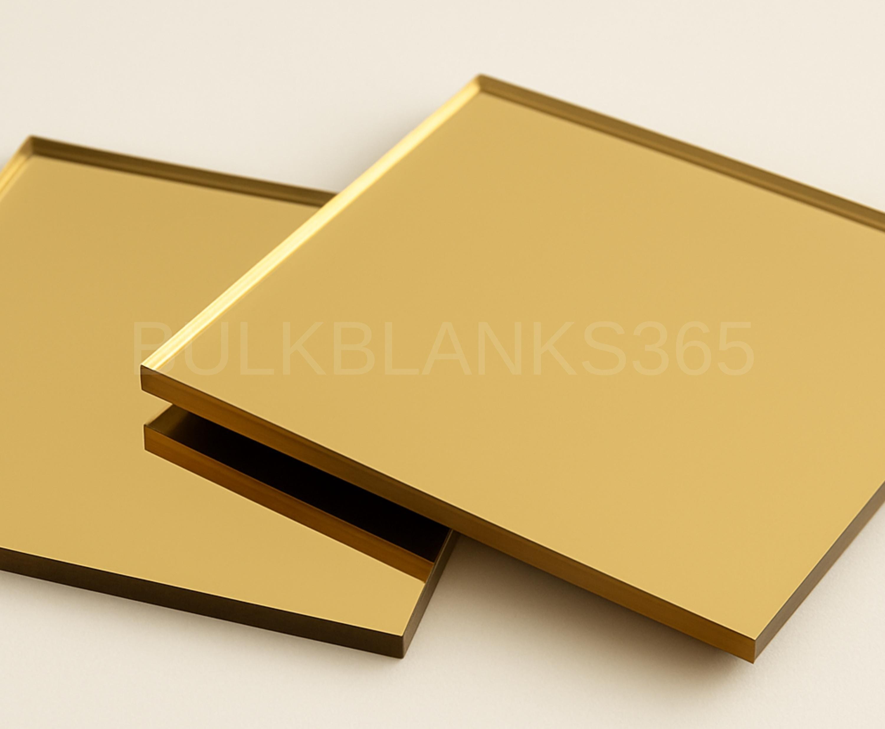 Gold Mirrored Acrylic Nail Polish Wall Decor – Glam Cutout for Nail ...