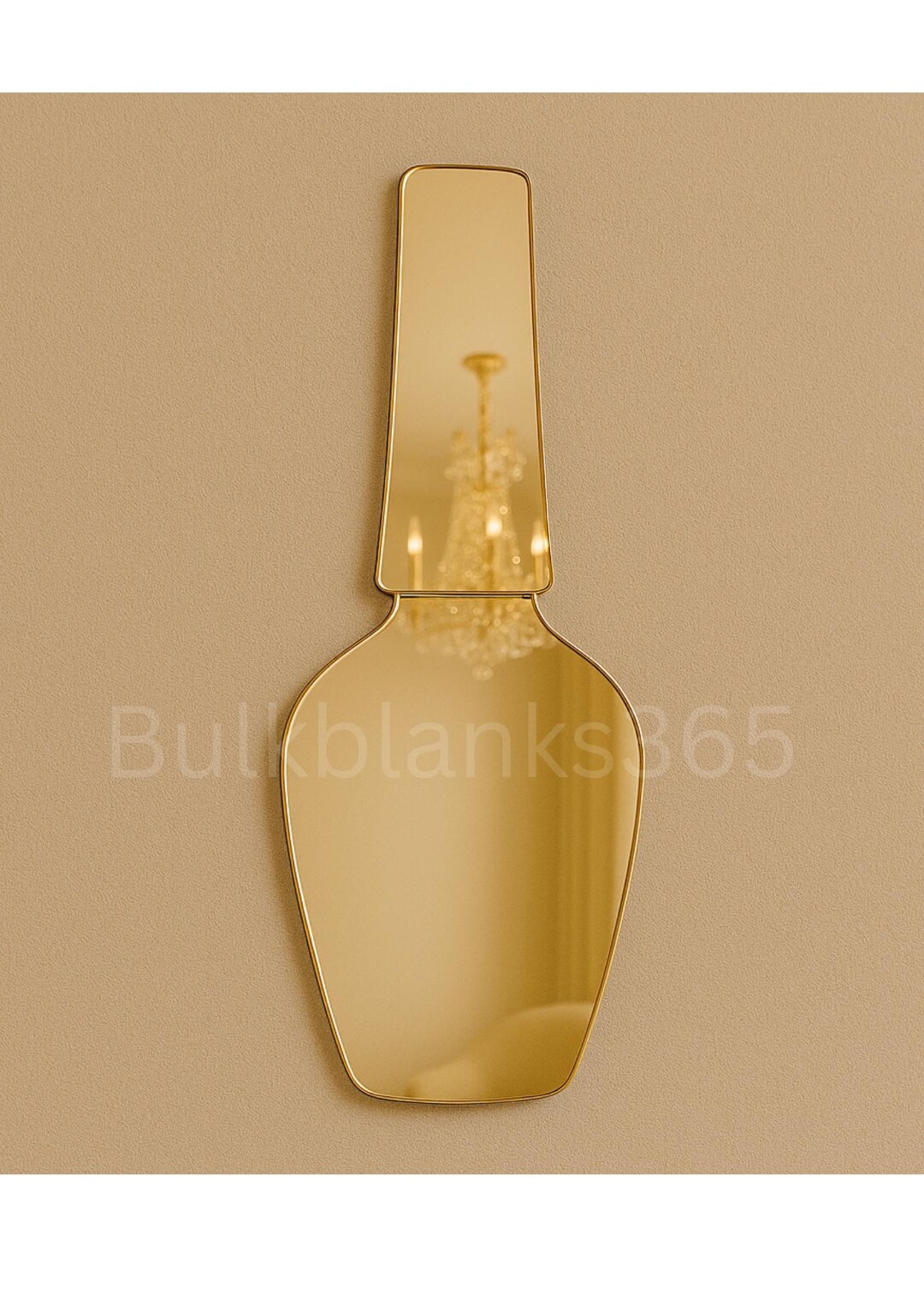 Unique Gold Mirror Nail Polish Wall Decor | Acrylic Mirror Bottle Wall ...