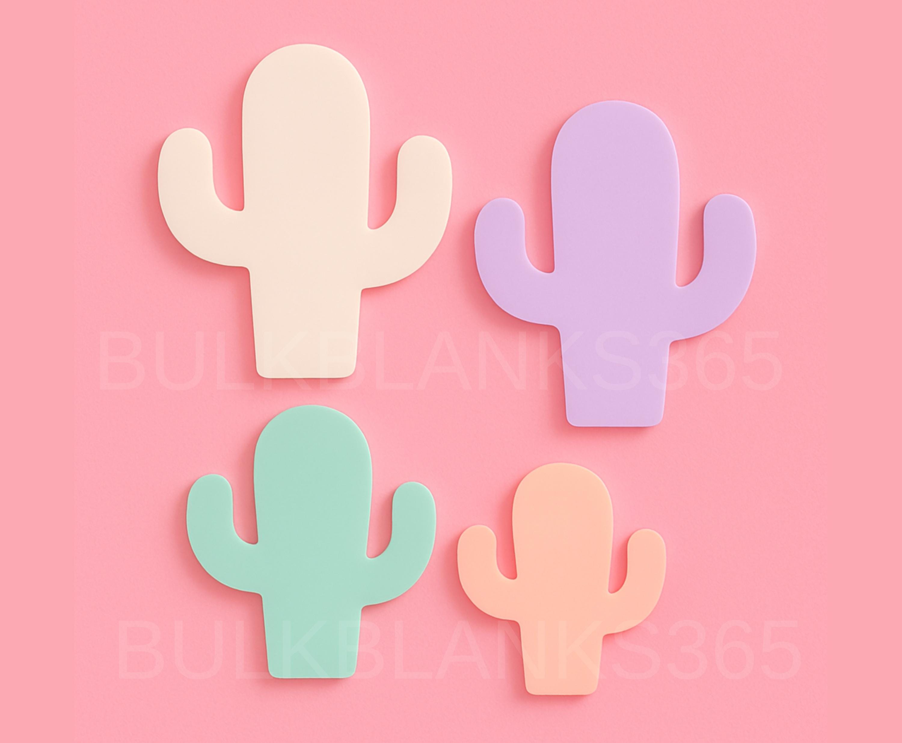Pastel Cactus Acrylic Blanks – DIY Party Décor & Craft Supplies ...