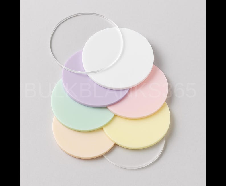 Pastel Acrylic Circle Blanks | Round Acrylic Discs for DIY Earrings ...
