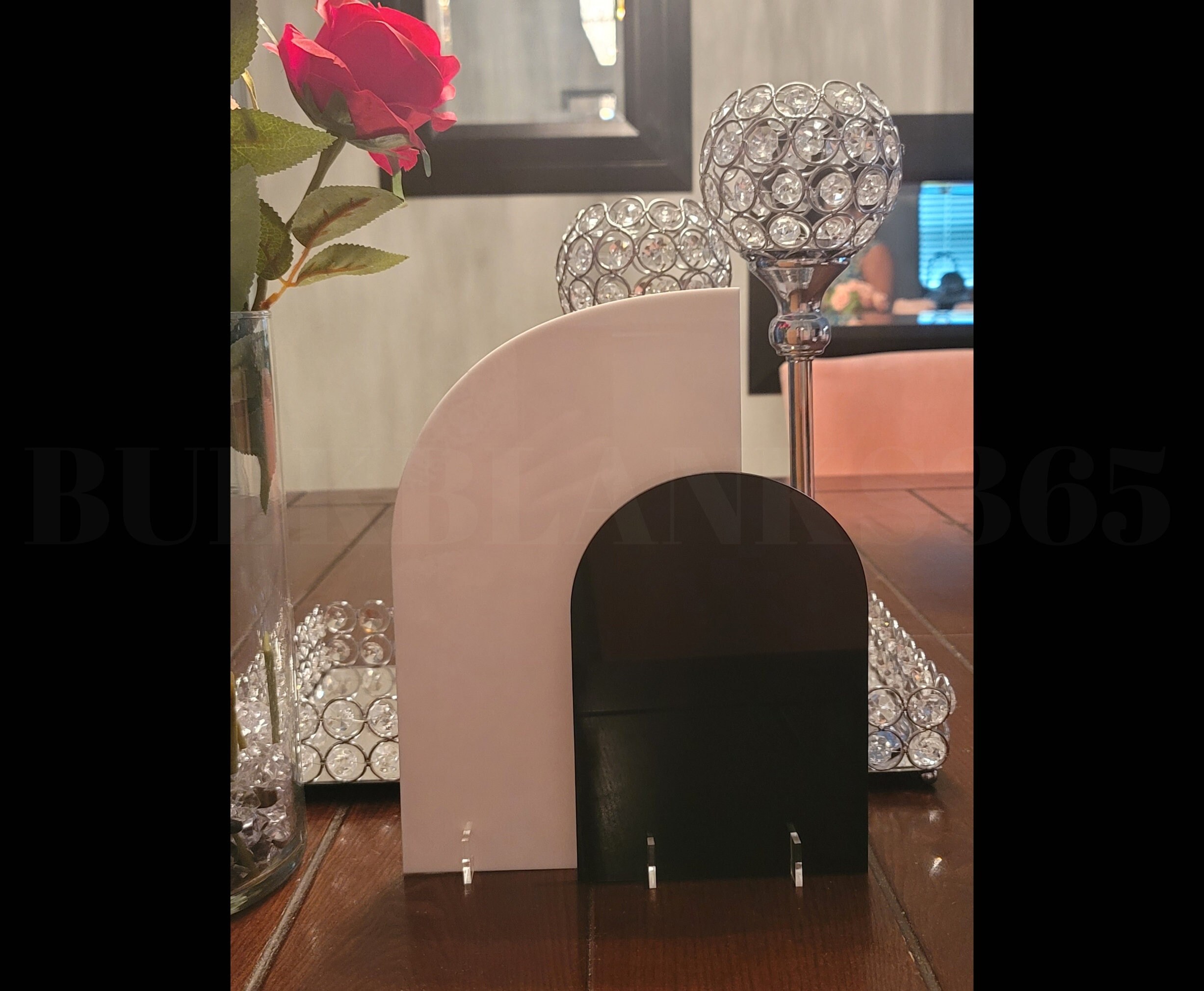 Acrylic Double Arch Blank Table Sign, Blank Wedding Sign, DIY Wedding ...